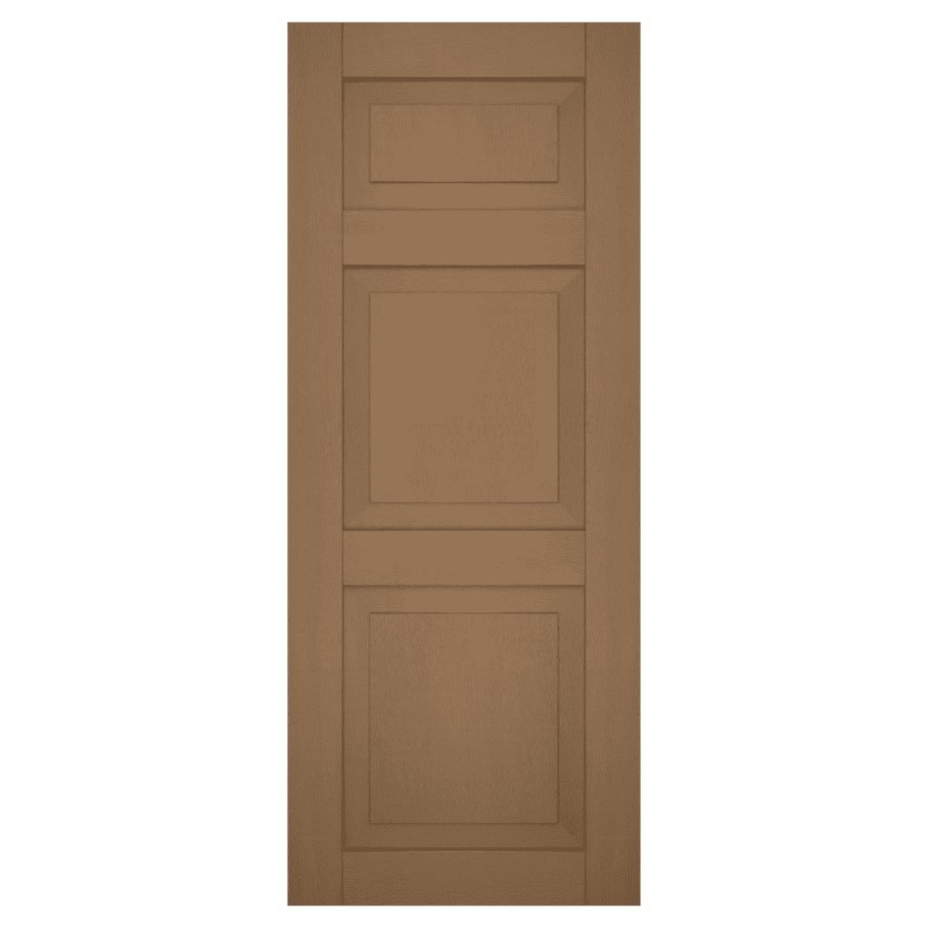 PVC Raised Panel Exterior Shutters | 1 Pair - Monument Co.