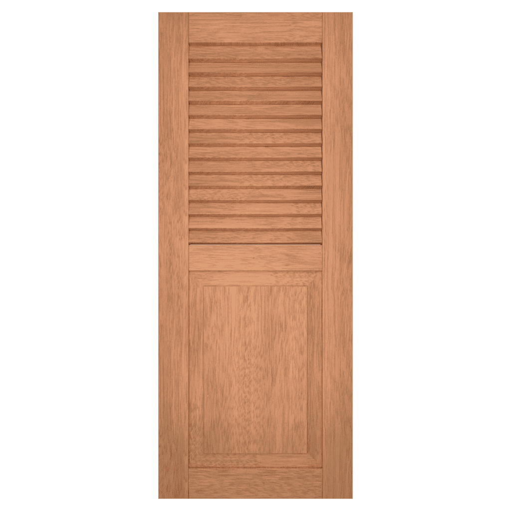 Cedar Combination (Louvered/Paneled) Exterior Shutters | 1 Pair - Monument Co.