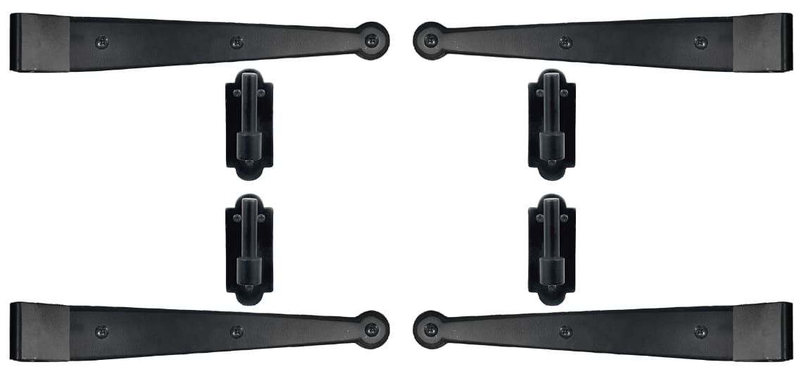 Suffolk Style Strap Hinge Set (Flush Mount) | Stainless Steel ...